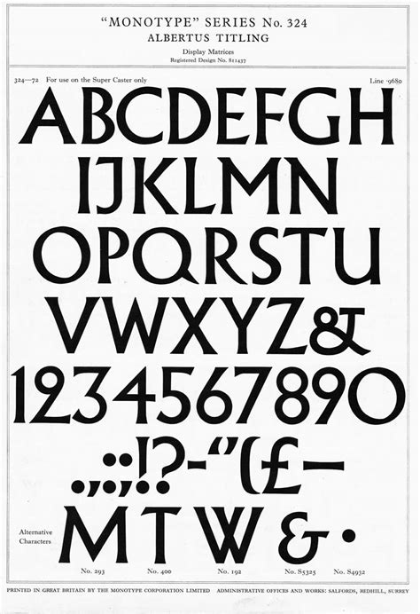 Typeface Recognition Needed And Answered Albertus All About Creativity