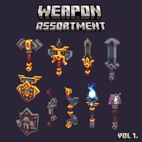 Assortment Weapon Set Minecraft Texture Pack