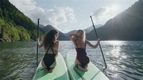 Women Bikinis Lake Stock Footage ~ Royalty Free Stock Videos Pond5