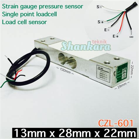 Loadcell Czl 601 130 X 28 X 22 Mm Lubang 15mm Drat M6 Load Cell Czl601