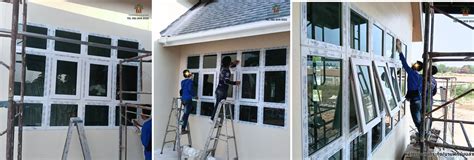 ประตู หน้าต่าง Upvc บานเลื่อน บานกระทุ้ง