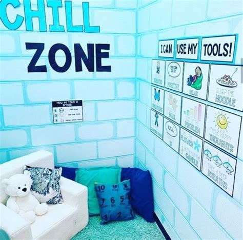 Chill Zone Calm Down Corner Safe Place Calm Down Corner Chill Zone Elementary Classroom