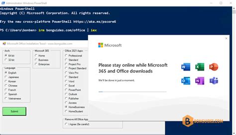 How To Download And Install Office Home And Business 2021 Using Powershell
