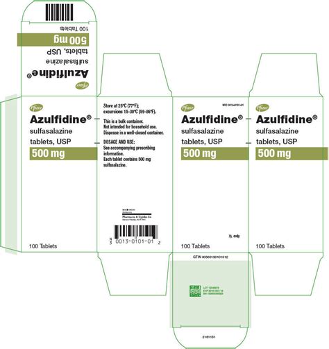 Azulfidine Sulfasalazine Tablet