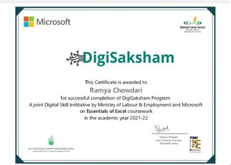 Ramya Krishna Chowdari On Linkedin Microsoft Digisaksham