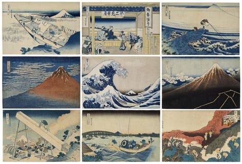 Hokusai 36 Views Of Mount Fuji Andreas Marks Mount Fuji Cgnn