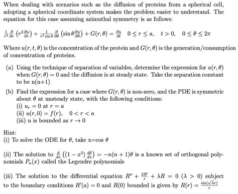 Solved When Dealing With Scenarios Such As The Diffusion Of