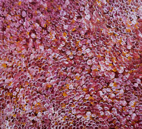 Lot Bessie Pitjara Bush Plum Acrylic On Canvas 95cm X 105