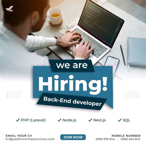 Yes For Online Services Are Looking For Back End Developers Hassan Nader