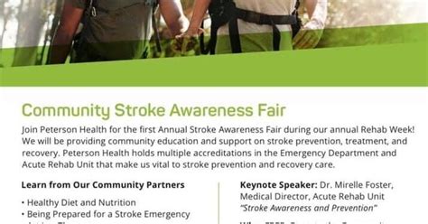 ‘community Stroke Awareness Fair Offered Sept 22
