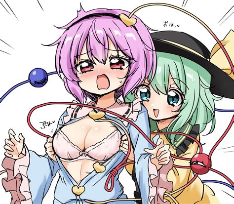 Komeiji Koishi And Komeiji Satori Touhou Drawn By Suwayasai Danbooru