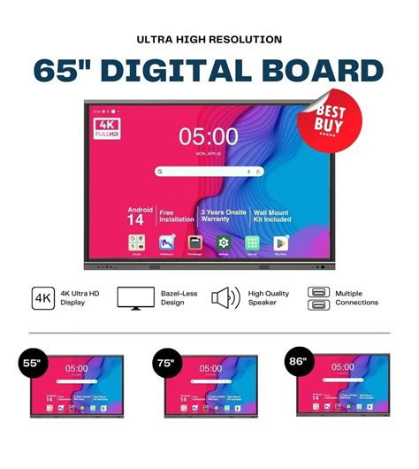 65 Inch Interactive Flat Panel At ₹ 120000 Interactive Flat Panel In