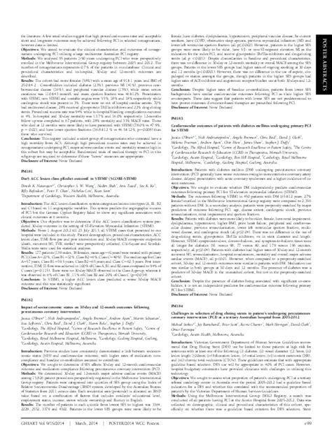 Pdf Pm181 Does Acc Lesion Class Predict Outcome In Stemi Score Stemi