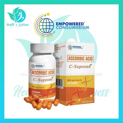 C Supreme Ascorbic Acid 60 Capsules Vitamin C 100 Original Boost Your Immune System Lazada Ph