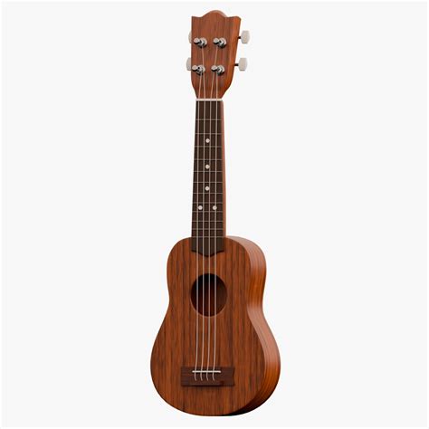 Ukulele Baritone And Soprano Pbr Model Turbosquid 2426154