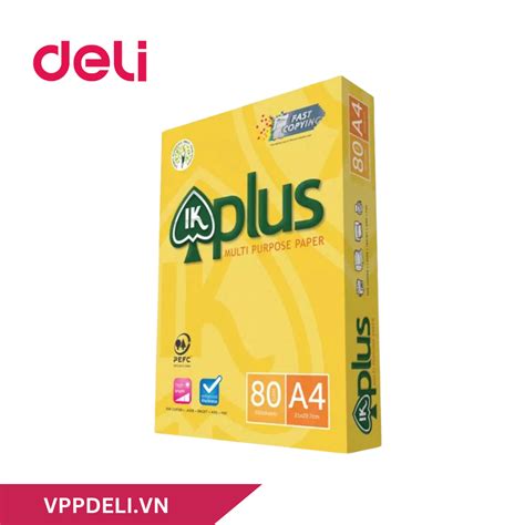 GiẤy A4 Ik Plus 80gsm Indonesia Deli Việt Nam