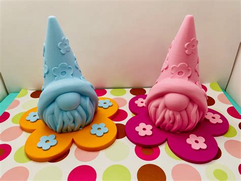 Daisy Gnome With 2 Colors By Funfam3d Download Free Stl Model