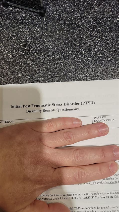 Initial Ptsd Questionnaire R Veteransbenefits