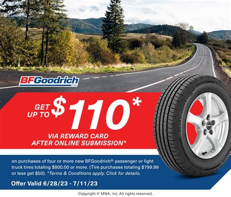 Bfgoodrich Up To 110 Rebate Tires Etc