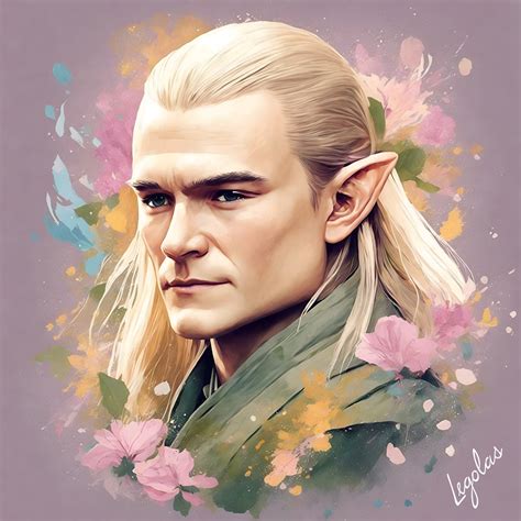 Portrait Of Legolas By Coworkspaceart