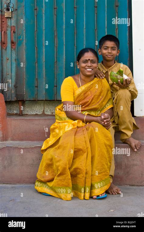 South Indian Mother And Son High Resolution Stock Photography And