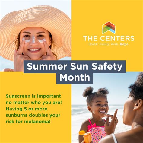 The Centers On Linkedin Summer Sun Safety Month Is Observed Every