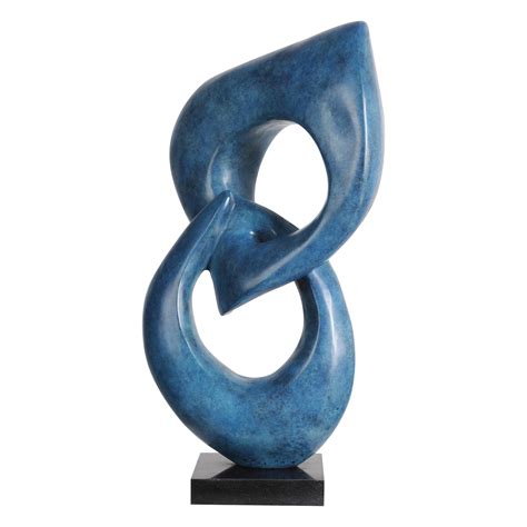 Two Rings Contemporary Italian Gold Patinated Bronze Abstract Modern