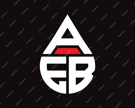 Premium Vector Aeb Letter Water Drop Shape Logo Design Aeb Drop Logo