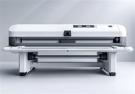 View Of An Electronic White Digital Plotter Premium Ai Generated Image