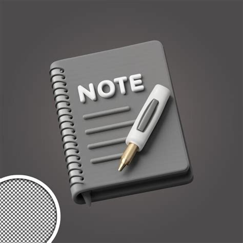 Premium Psd Notebook 3d Icon