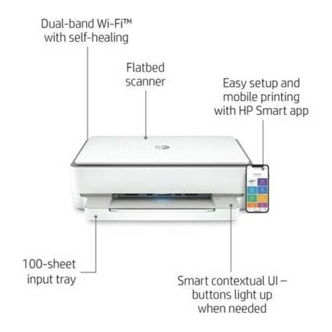 Refurbished Hp Envy 6032 All In One Wireless Inkjet Printer Wifi Double