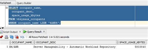 Cleaning Oracle Sysaux Tablespace Usage Techpastecom