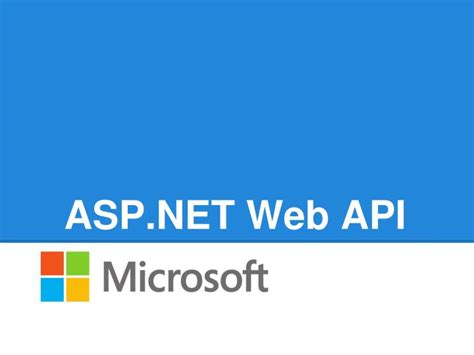PPT ASP NET Web API PowerPoint Presentation Free Download ID
