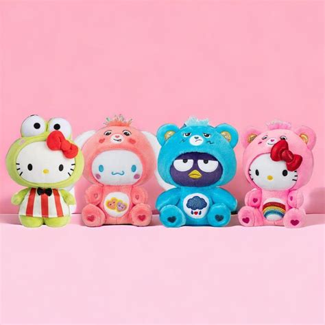 Hello Kitty Toys Hello Kitty Cheer Bear Grumpy Bear Lovealot Keroppi Care Bear 9 Plush Lot Of