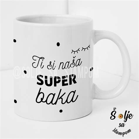 Naša Super Baka Šolje Sa štampom