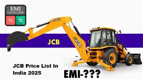 Jcb Price List In India October 2025