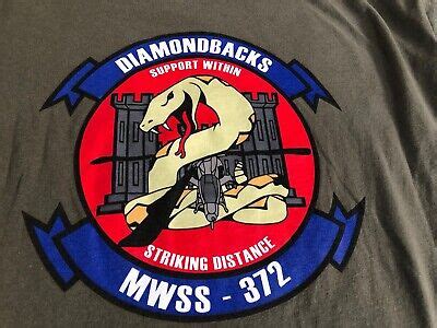 Diamondbacks Marine Wing Support Squadron Mwss 372 Striking D T Shirt
