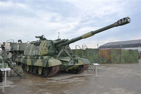 Self Propelled Artillery Installation Msta S 2s19 In The Military
