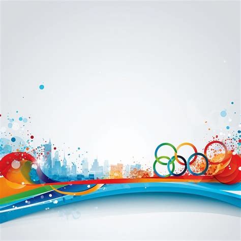 Olympic Games Sports Background With Copy Space