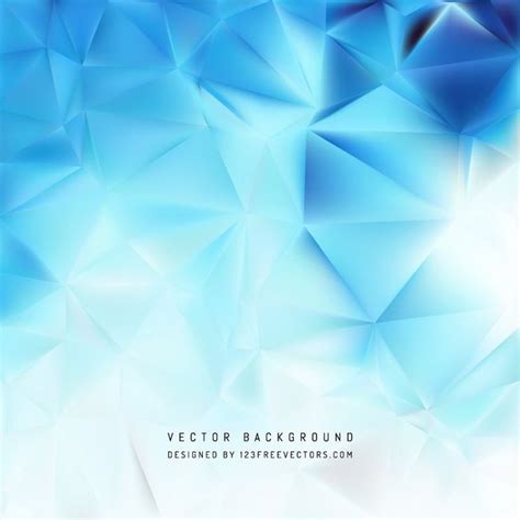 Abstract Blue Polygon Triangle Pattern Background