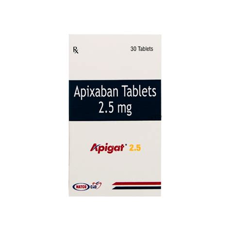 Apixaban 25mg Tablet Rizochem Pharmaceuticals