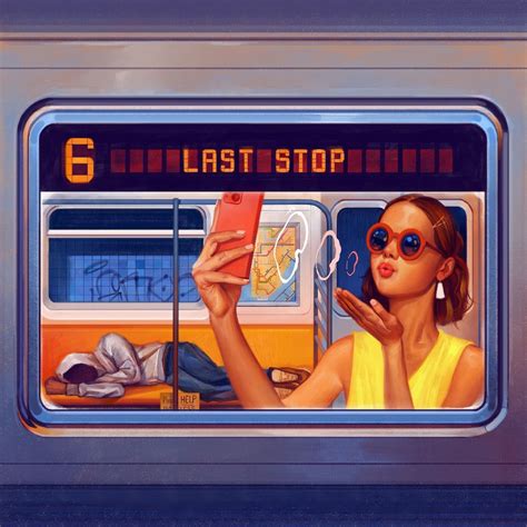 New Illustration ‘subway Selfie Sam Rodriguez