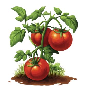 Tomato Leaf Vector Tomato Plant Illustration Png Vector Psd And