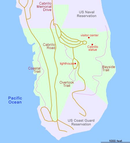 Cabrillo National Monument Map