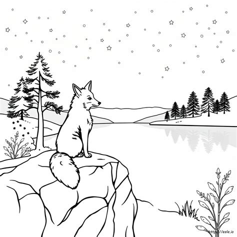 Adult Coloring Pages Fox