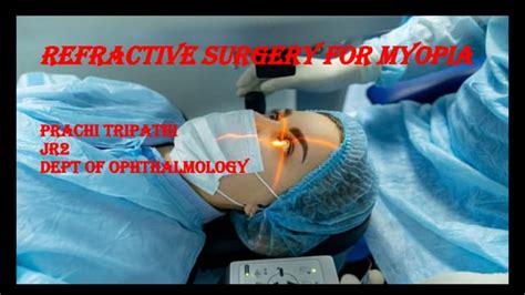 Refractive Surgery 1pptx Myopia Advantage And Disadvantage Pptx