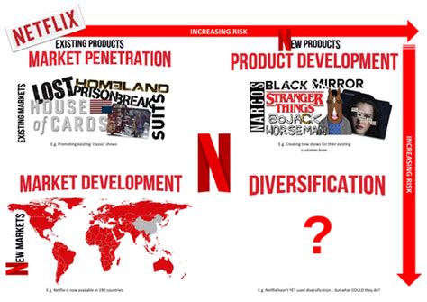 Netflix Ansoffs Matrix Poster Teaching Resources