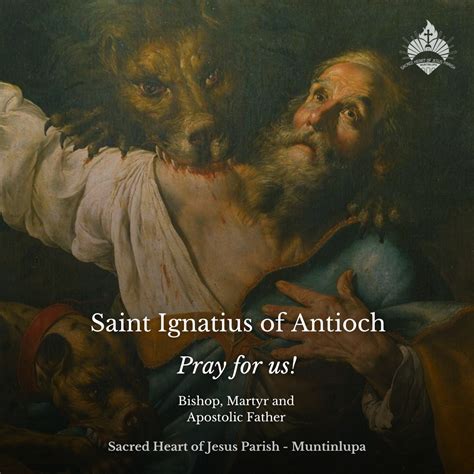 Sacred 𝐒𝐚𝐢𝐧𝐭 𝐈𝐠𝐧𝐚𝐭𝐢𝐮𝐬 𝐨𝐟 𝐀𝐧𝐭𝐢𝐨𝐜𝐡 𝐁𝐢𝐬𝐡𝐨𝐩 𝐌𝐚𝐫𝐭𝐲𝐫 𝐚𝐧𝐝 𝐀𝐩𝐨𝐬𝐭𝐨𝐥𝐢𝐜