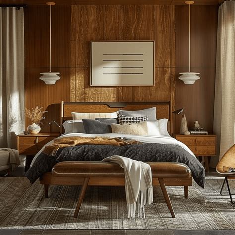 Modern Mid Century Bedroom Design