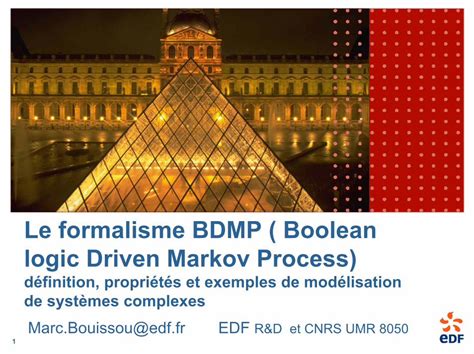 pdf le formalisme bdmp boolean logic driven markov process